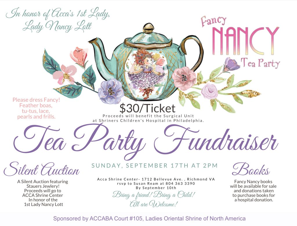 Fancy Nancy Tea Party – Acca Shriners