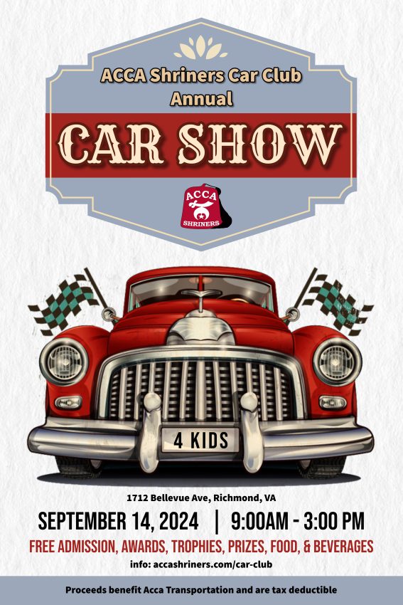 Car Club Annual Car Show – Acca Shriners